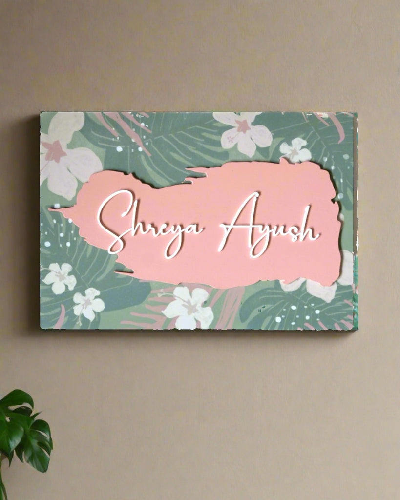 Buy Couple Nameplate online | Personalized Name Plate – Carousel