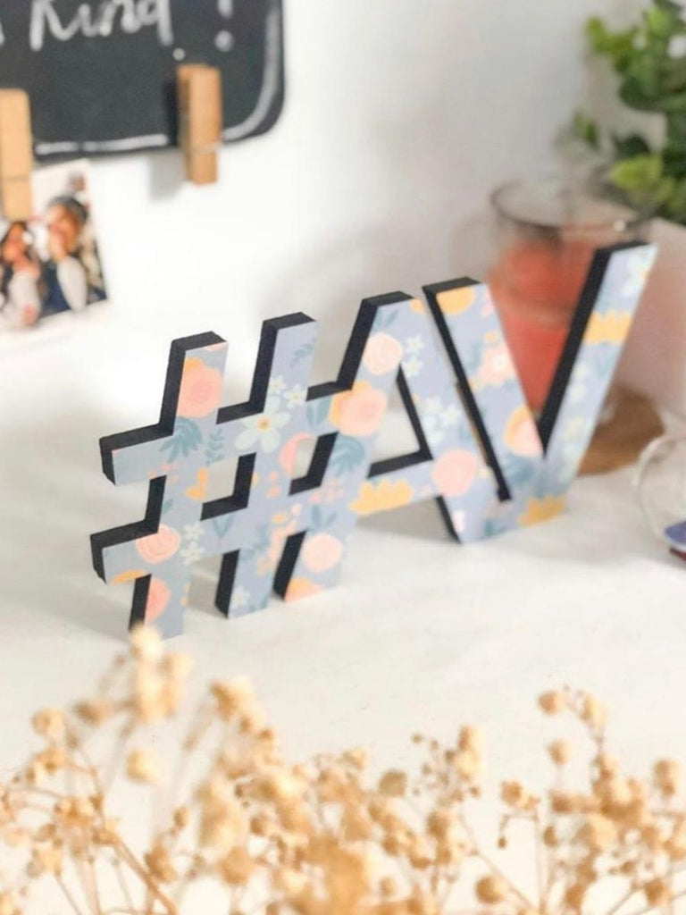 Desk Initials Cutout - Custom Print (Couple) – Carousel